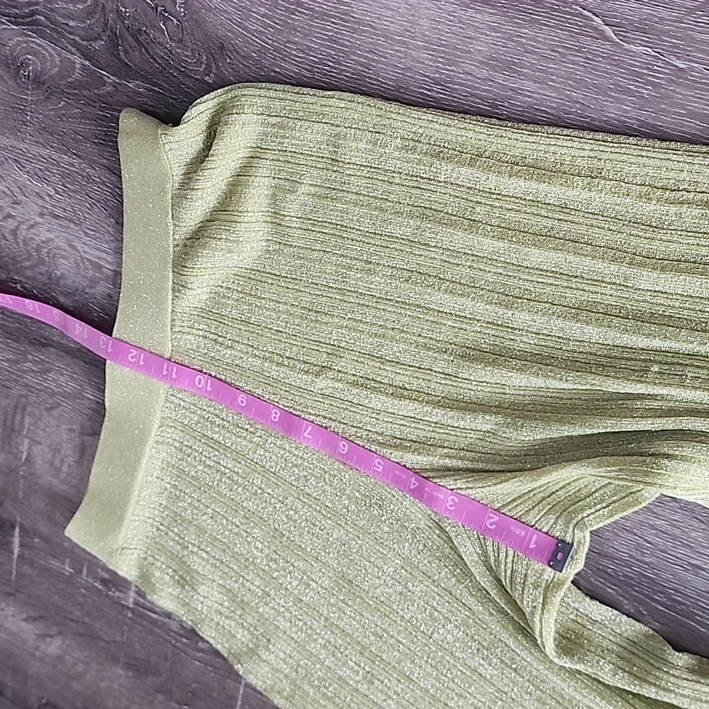 Zara Limited Edition Metallic Thread Knit Trousers Li… - Gem